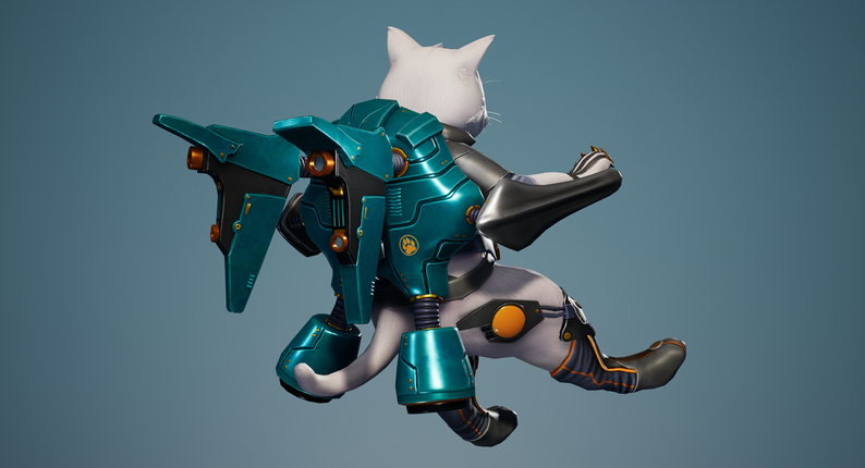 Jetpack Cat by Beccy