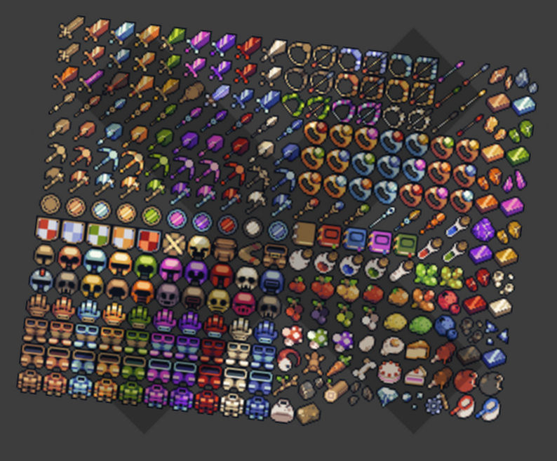 275+ 16x16 RPG Items by RunninBlood