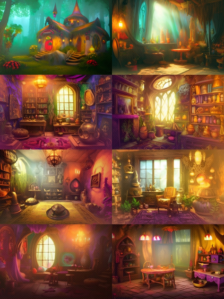 Fairytale Town Pack: 26 Visual Novel Backgrounds by Rachel Chen