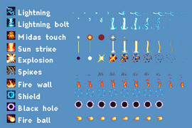 Free Game Assets (GUI, Sprite, Tilesets) updated Pixel Art Magic Sprite ...