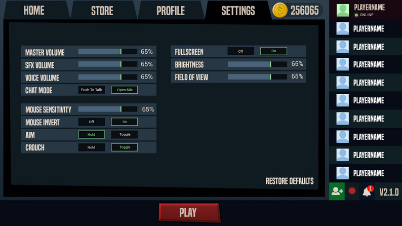 Battle Royale/ FPS Game UI Asset Pack by LoudEyes