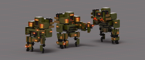 Voxel Robot assets for free by monogon