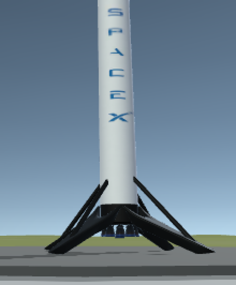 Space X Rocket Landing Simulation by ludovicb1239