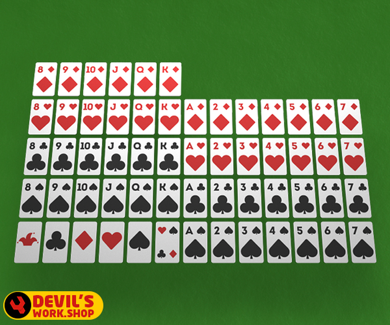 Playing Cards - 2D and 3D Low Poly Game Assets by DevilsWork.shop