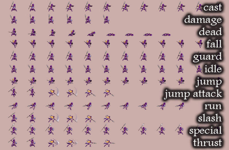 Dragoon F Sprite Sheet by Low