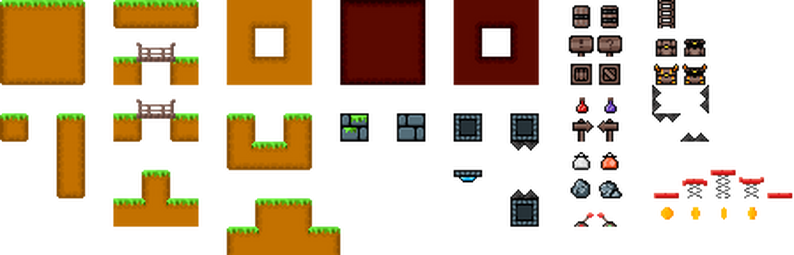 Basic Platformer Tileset 16x16 by RedSteve