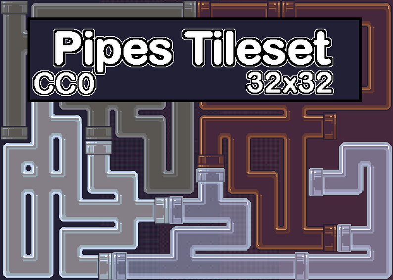 Pipes Tileset by Stealthix