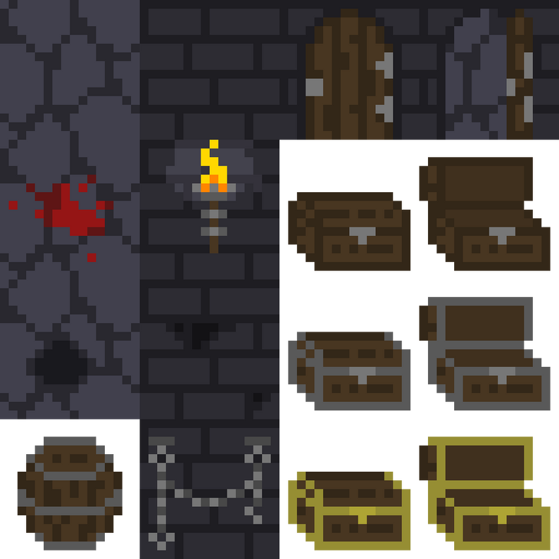 Roguelike Dungeon Tileset 16x16 by Jere Sikstus