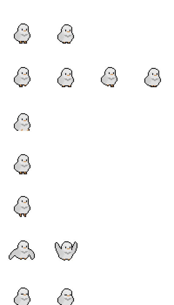 Simple Bird Sprites by HRedBird