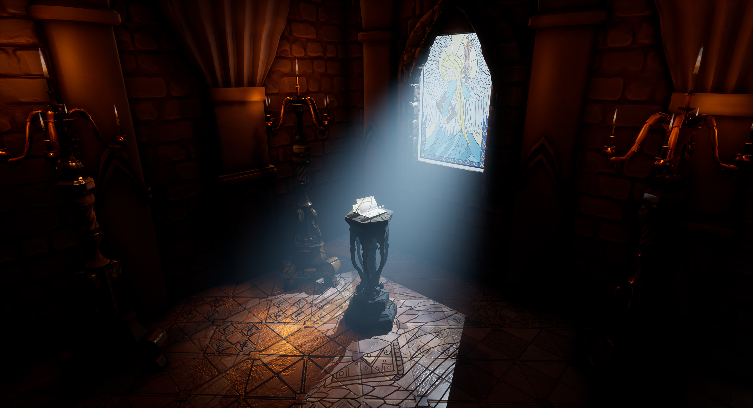 Holy room of prayers by Aonee for SFASX: Environment Art - itch.io