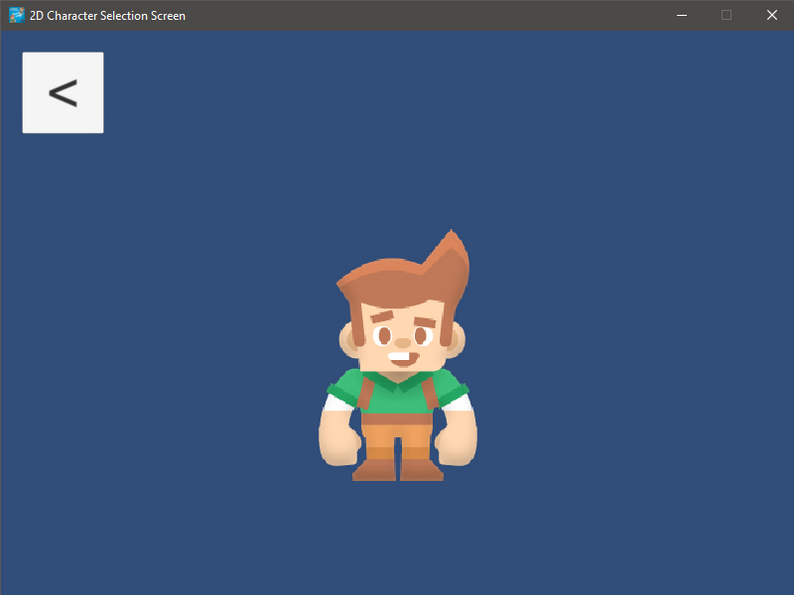 2D Character Selection Screen by JustyGames