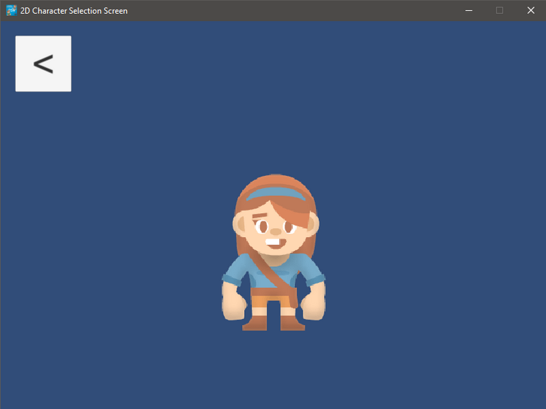 2D Character Selection Screen by JustyGames