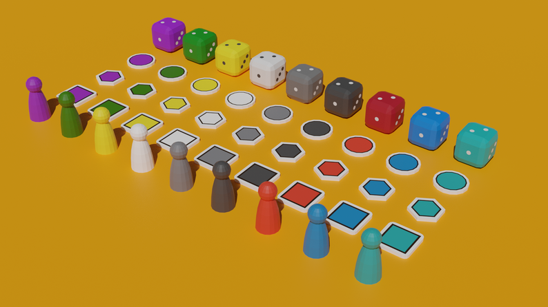 Board Game Assets by Lambda Games