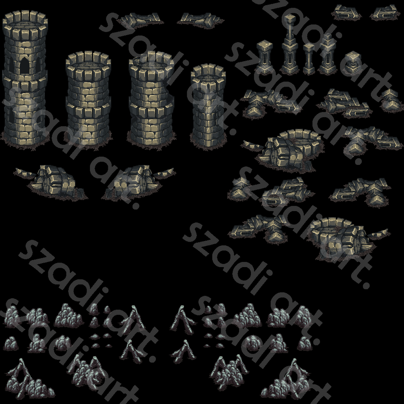 RPG Worlds Decorative Props by Szadi art.