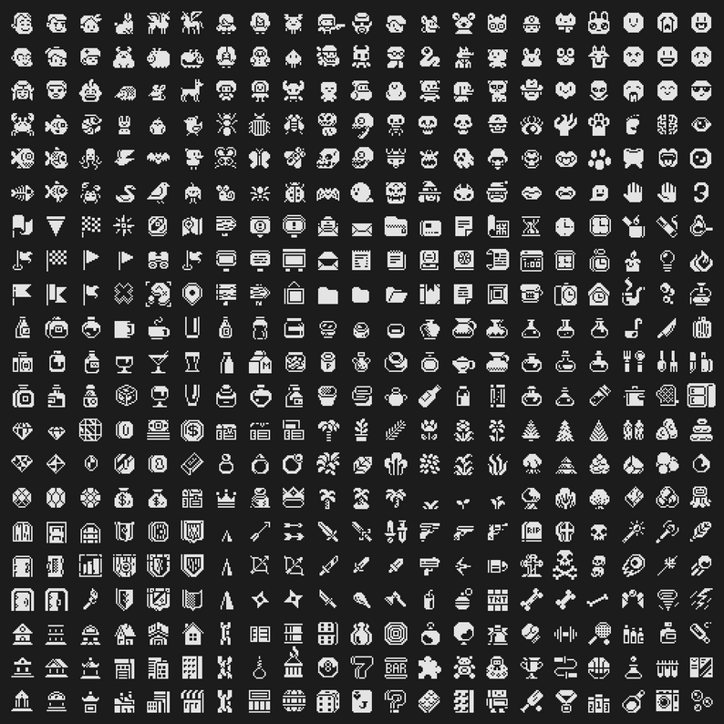 1-Bit Icons Part-I by PiiiXL