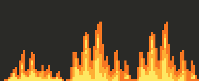 Pixel Art Fire Effect - FX018 by NYKNCK