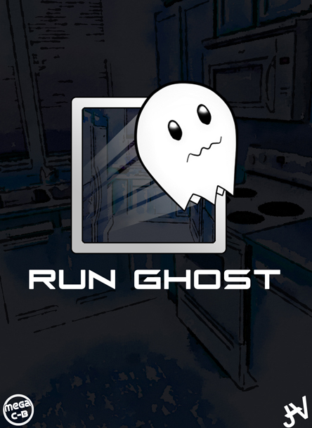 RUN GHOST by Mega Computer-Blue