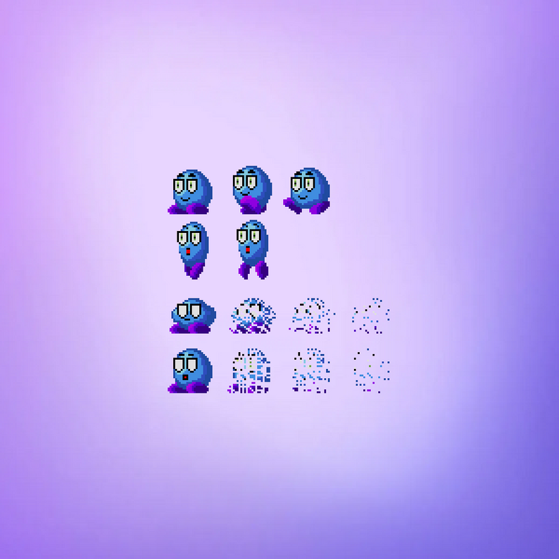 7 Cute Platformer Enemies Pack by VegaPix