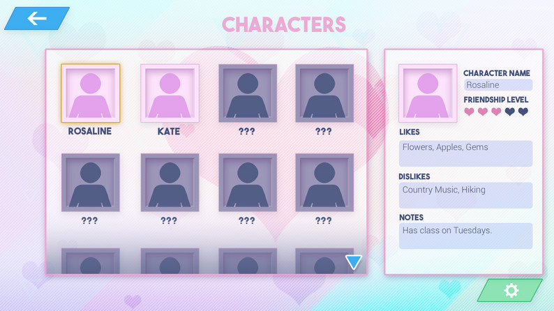 Dating Sim UI Pack by LoudEyes