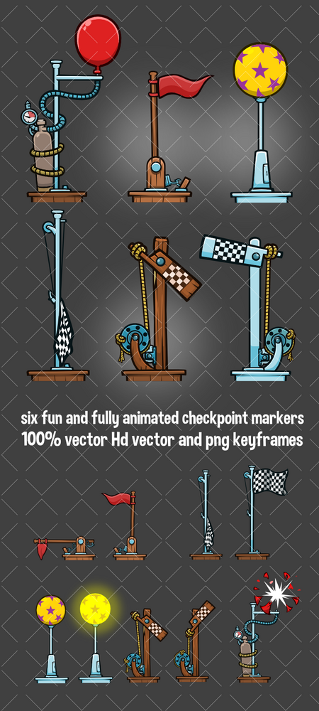 Mega checkpoint pack by Robert Brooks - gamedeveloperstudio.com