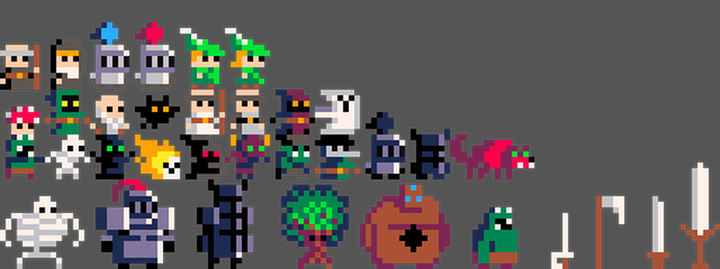 8x8 PICO-8 Metroidvania Tileset by Superdark
