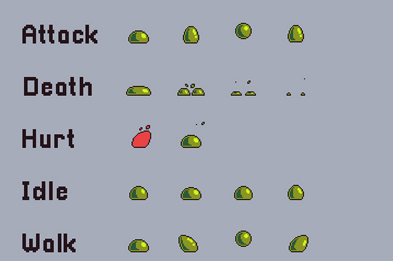 Field Enemies Sprite Sheets Pixel Art by Free Game Assets (GUI, Sprite ...