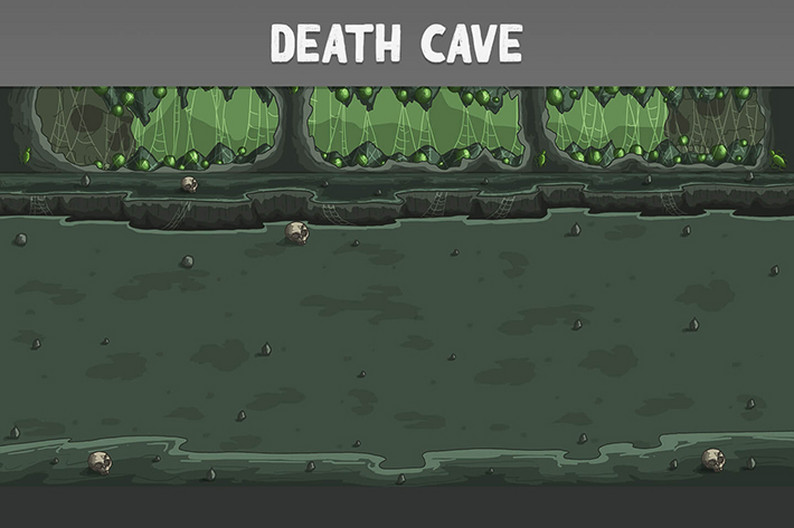 4 Cave Game Battle Backgrounds by Free Game Assets (GUI, Sprite, Tilesets)