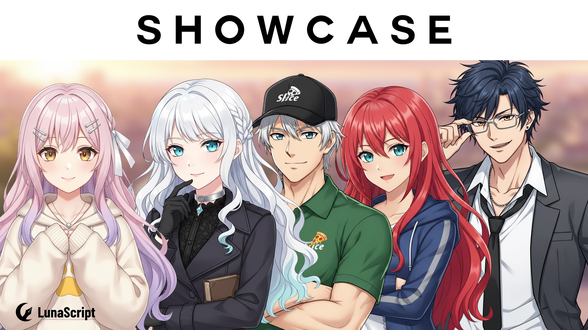 Anime VN Character Assets – Waist-Up Pack (20 Characters) by LunaScript