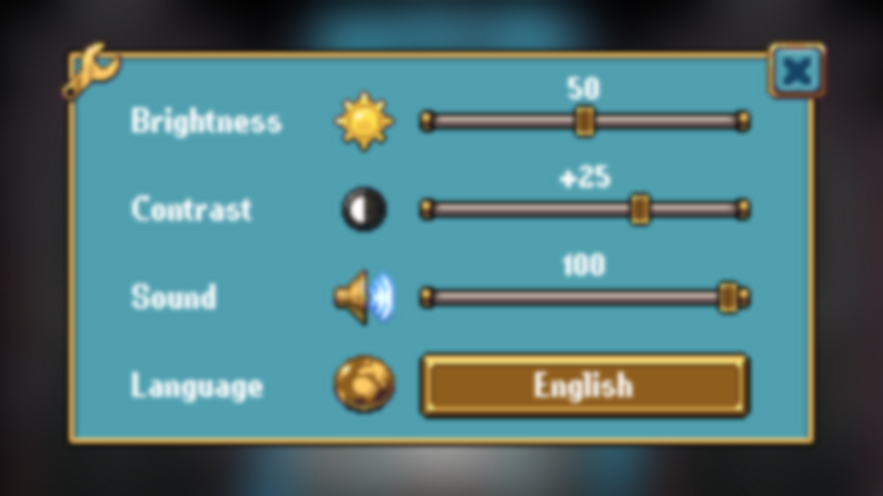 Pixel Menu GUI HUD Options & Icons by Thomas Feichtmeir "Cyangmou"