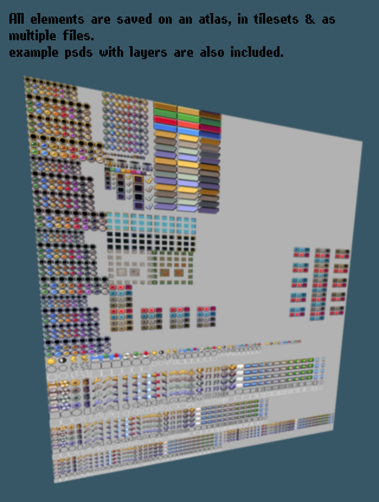 Pixel Menu GUI HUD Options & Icons by Thomas Feichtmeir "Cyangmou"