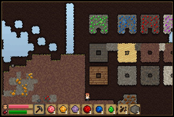 pixel-art mining/dungeon sprites by TimberwolfGames