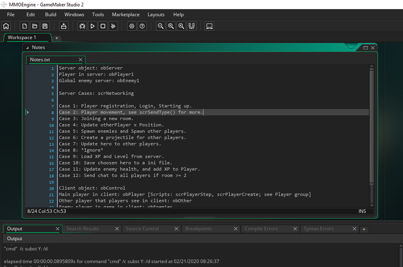 MMO Engine - GameMaker Source Code by Bukmand