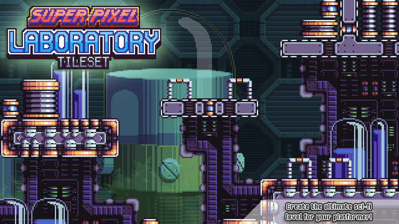 Super Pixel Laboratory Tileset by unTied Games
