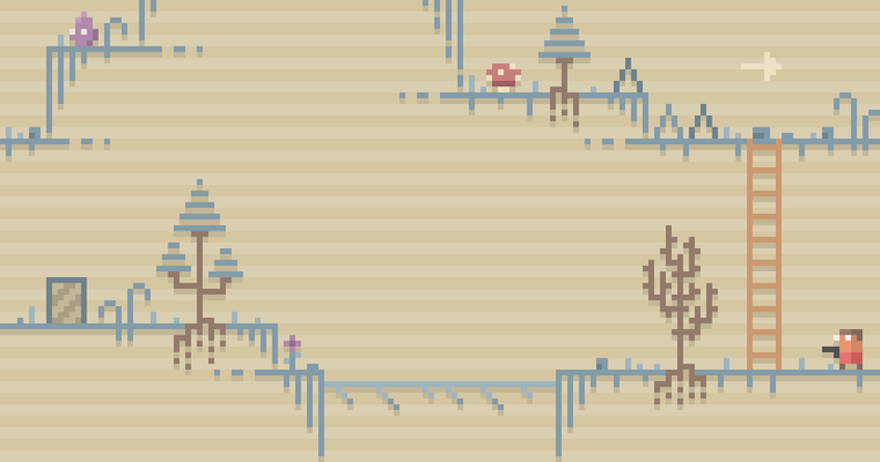 Paper Pixels - 8x8 Platformer Assets (CC0) by VEXED