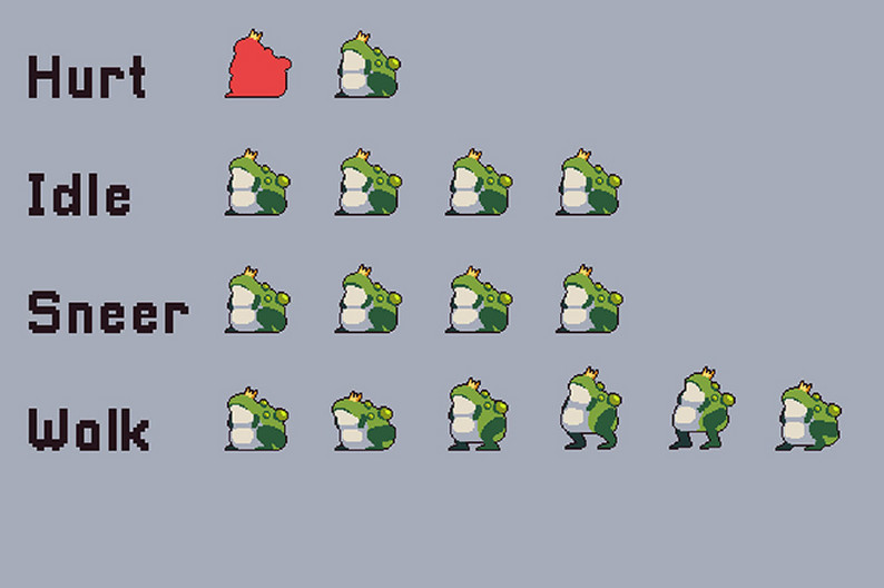 Field Bosses Sprite Sheet Pixel Art by Free Game Assets (GUI, Sprite ...