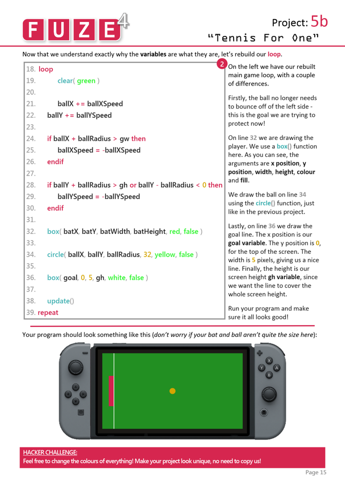 FUZE4 Nintendo Switch + Coding Projects Book 1 by FUZE Technologies