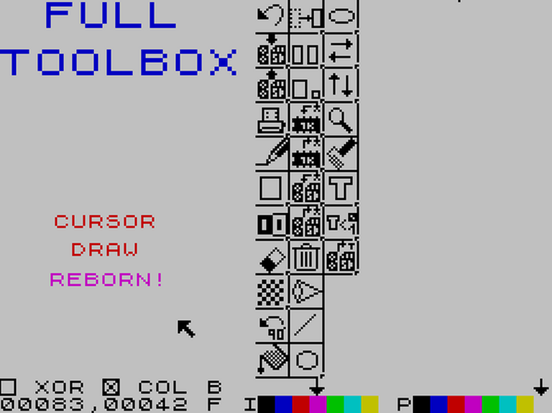 Cursor Draw Reborn (ZX Spectrum) by chernandezba