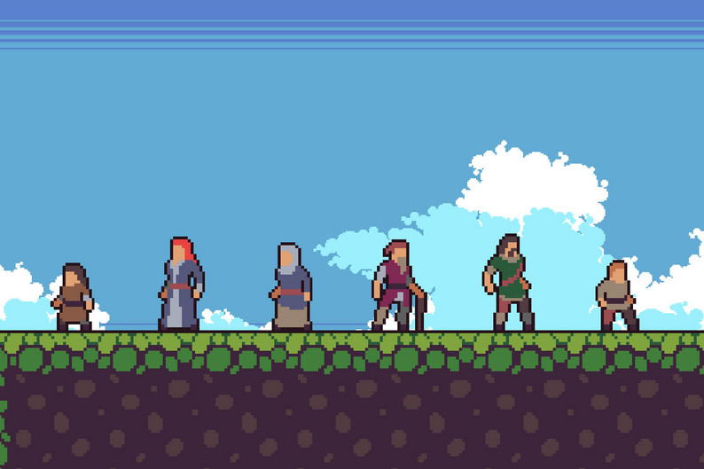 Villagers Sprite Sheets Free Pixel Art Pack by Free Game Assets (GUI ...