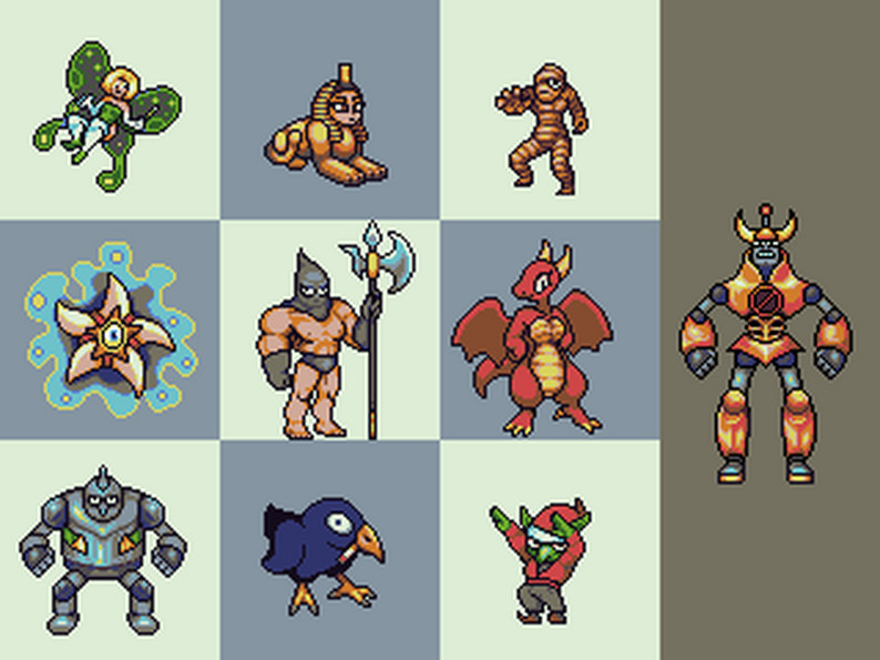 Lucky Bestiary - 100 Retro Pixel JRPG Enemies by LuckyCassette