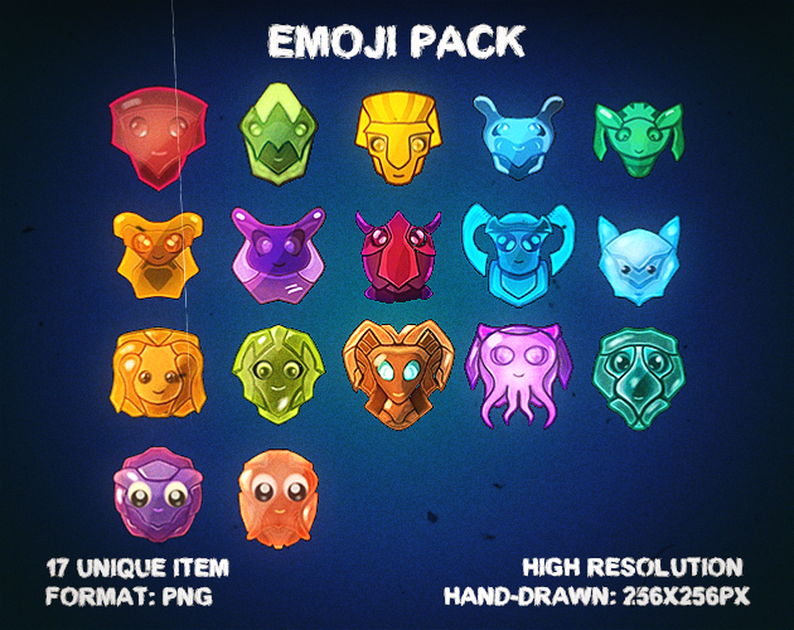 Assets: Emoji Icons [Pack 01] by Wenrexa
