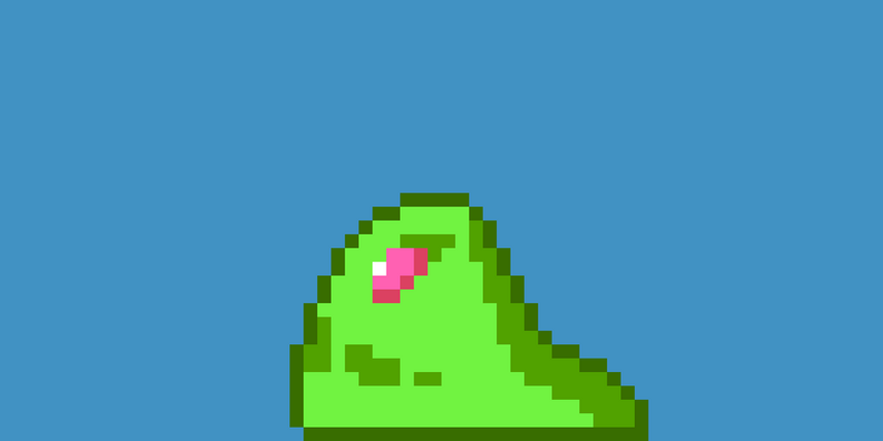 Slime Monster Pixel Art by Adriano Veríssimo