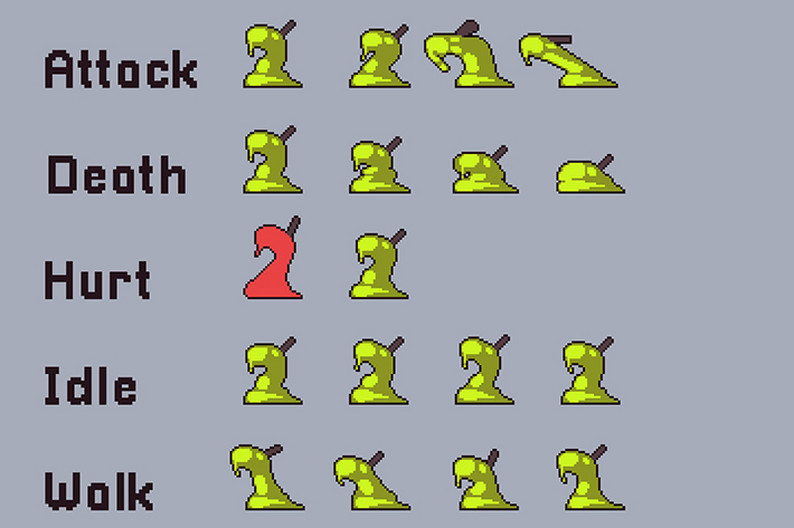 Swamp Enemies 2D Sprite Sheets by Free Game Assets (GUI, Sprite, Tilesets)