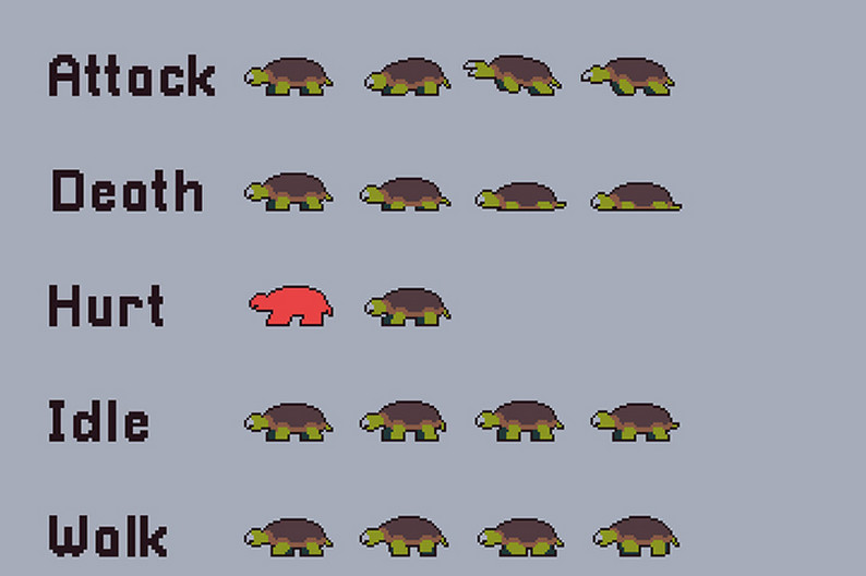 Swamp Enemies 2D Sprite Sheets by Free Game Assets (GUI, Sprite, Tilesets)