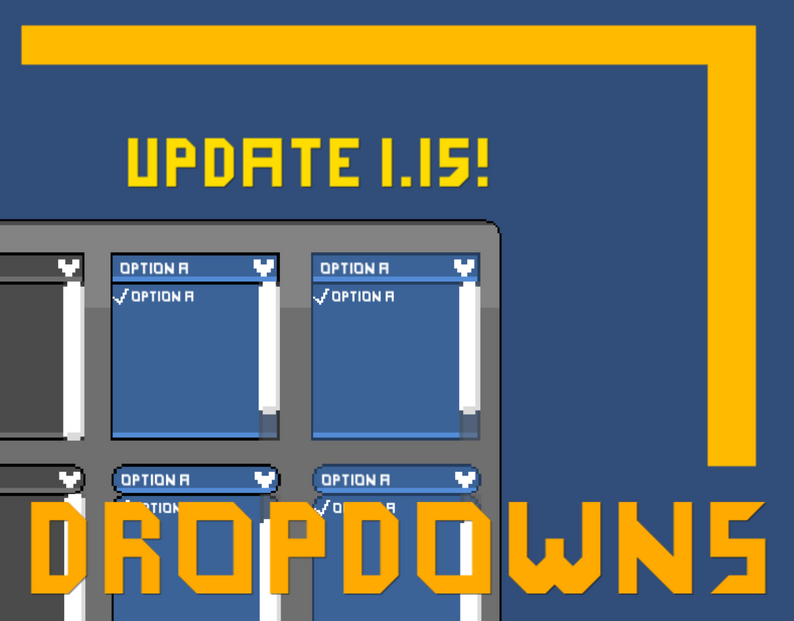 Simple pixel art UI pack by Kobliznik