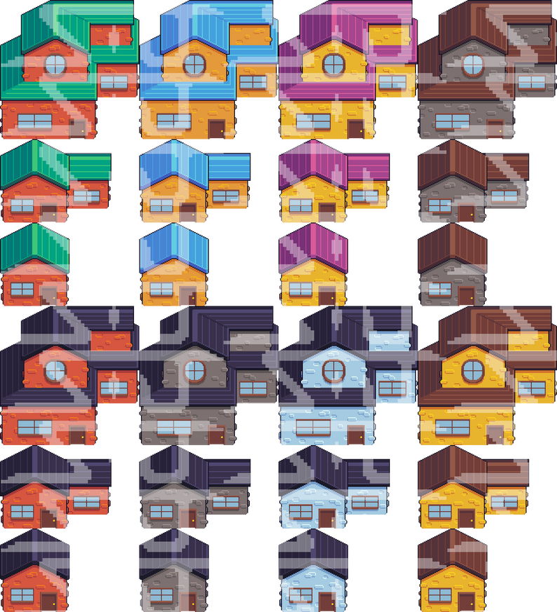 Modern Suburb Tileset by SJPixels