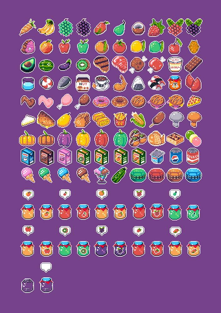 100 items food 32x32 pixels 2020 by nc_artt