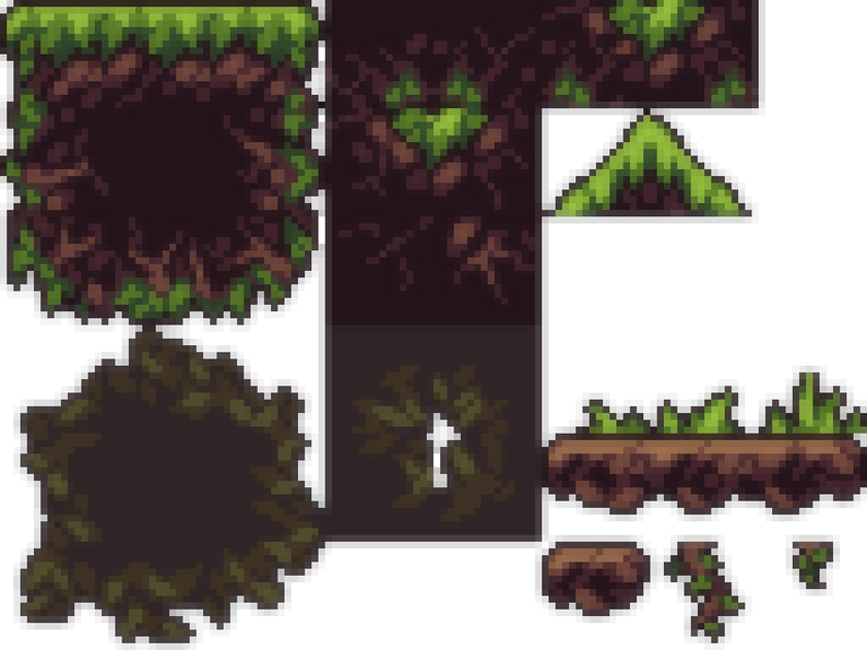 Forest Platformer Tileset by YANAO87