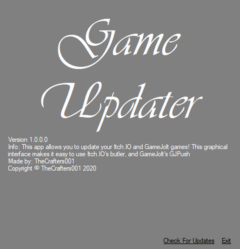 Game Updater by TheCrafters001