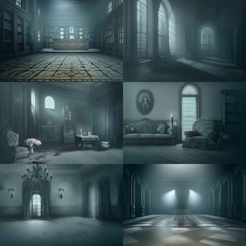 Old Gothic Town Pack: 20 Visual Novel Backgrounds by Rachel Chen