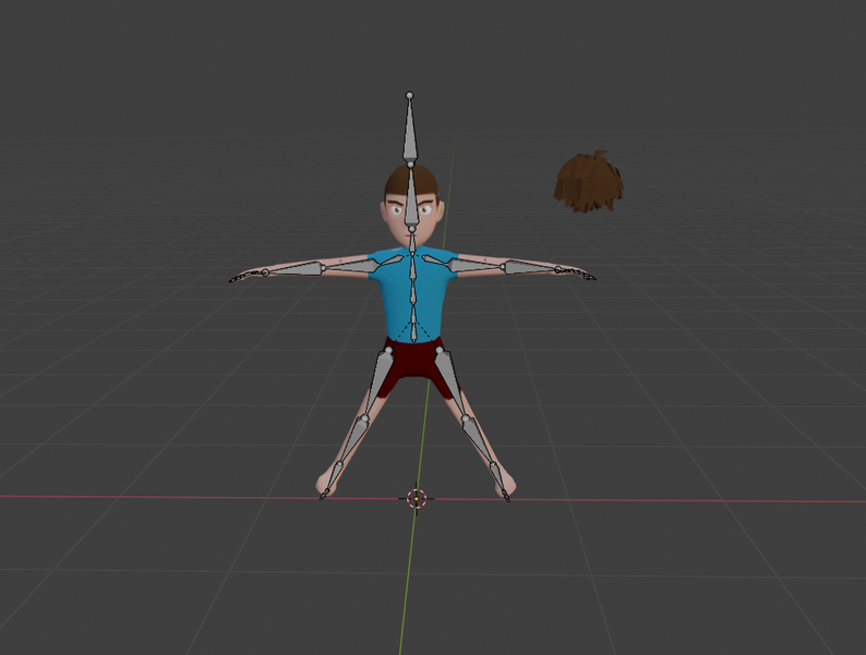 Free Cartoon Low-Poly Rigged Character Base by Overaction Game Studio